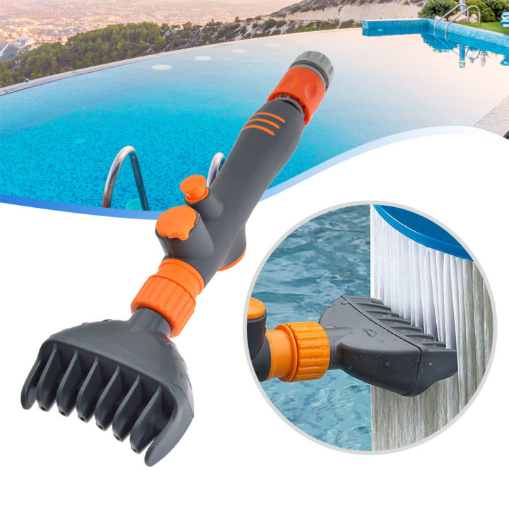 Sanwood®Handheld Pool Filter Cleaner 6 Holes Anti-Leak Ergonomics Pool ...
