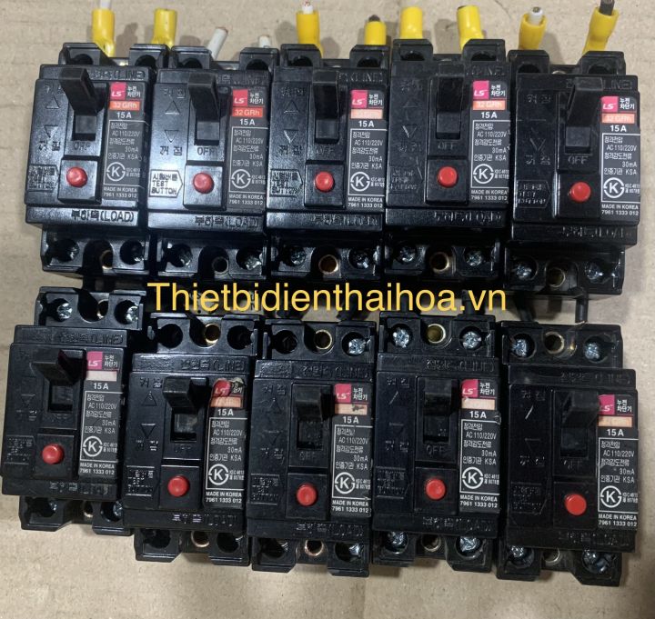 aptomat chống giật, cb chống giật 15A nội địa Hàn Quốc- Loại cóc nhỏ ...