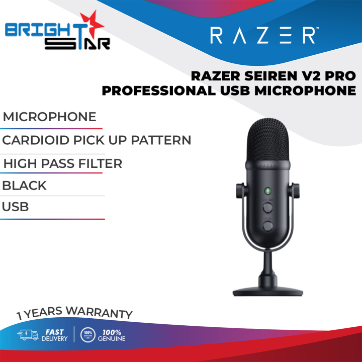 Razer Seiren V2 Pro - Professional Usb Microphone | Lazada