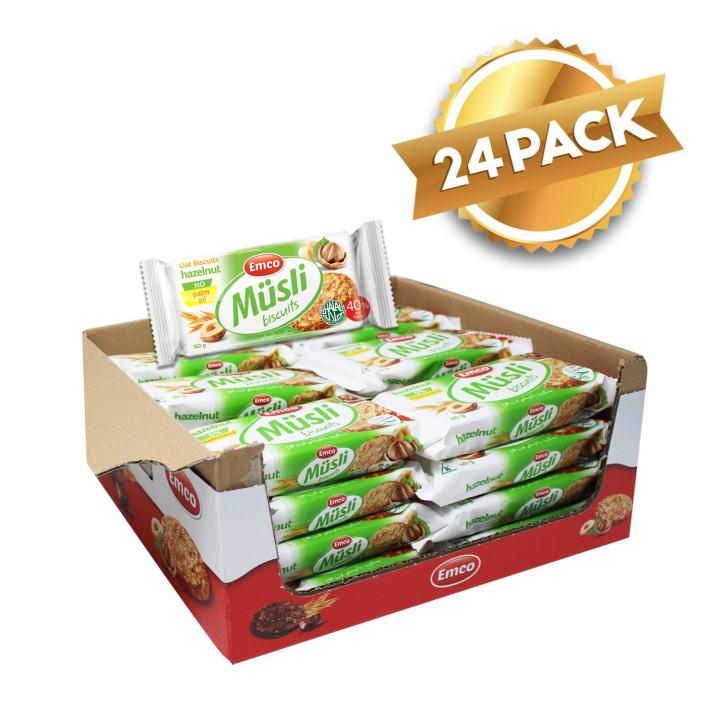 Musli Oat Biscuits Hazelnut 60g (24 packs) | Lazada PH