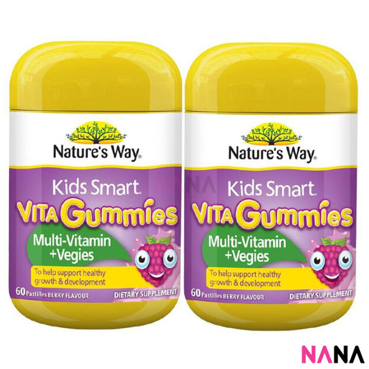 Nature's Way Kids Smart Vita Gummies Multi Vitamin & Vegies 60 Gummies ...
