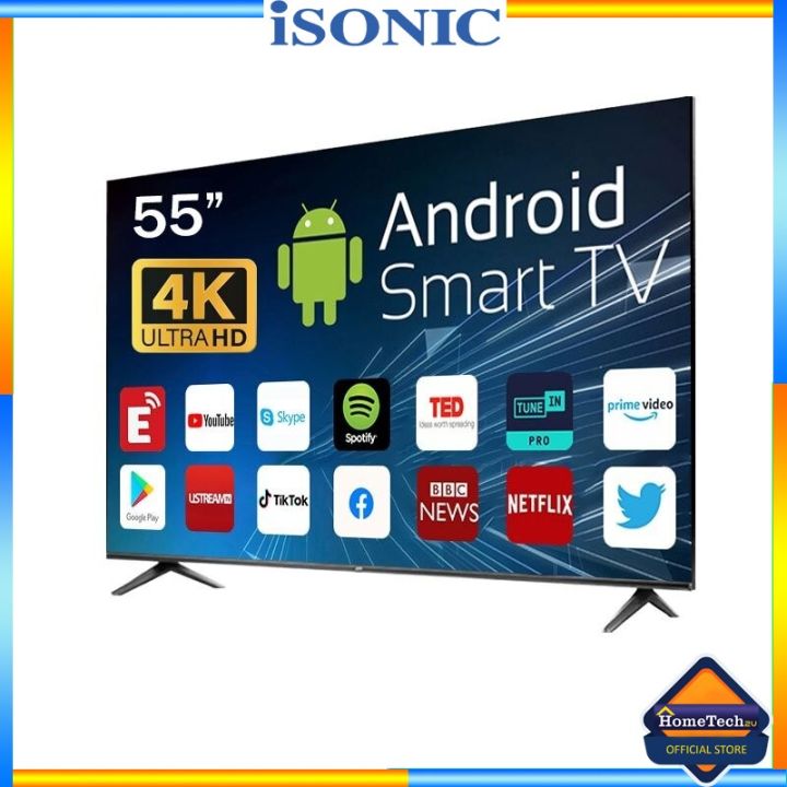 iSONIC 55" 4K UHD ANDROID SMART LED TV ICT-S5518R | Lazada