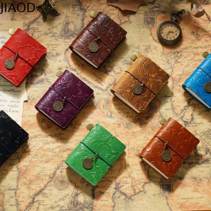 JIAOD การร่างภาพ สมุดปกหนังวัว การเขียนสำหรับเขียน งานทำมือ สมุดเดินทาง ...