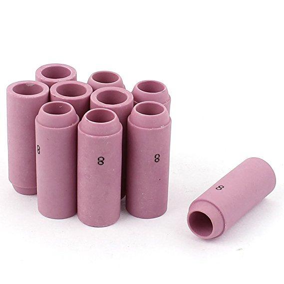 10 PCS #8 10N46 TIG Alumina Nozzles Ceramic Cap Shield Cup TIG Torch ...