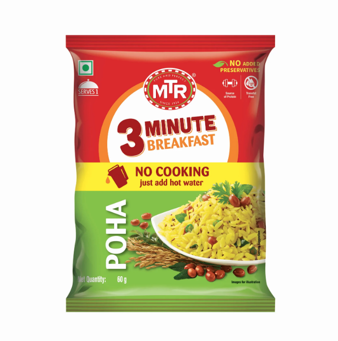 MTR Instant Poha 3 Minute Breakfast 160gm | Lazada