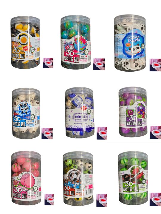 Viral Tik Tok Soft Candy |3d Bursting Ball Gummy With Filled 30s Halal
