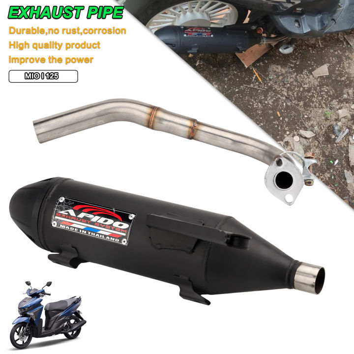 APIDO MUFFLER pipe for MIO I 125/M3 chrome silver | Lazada PH
