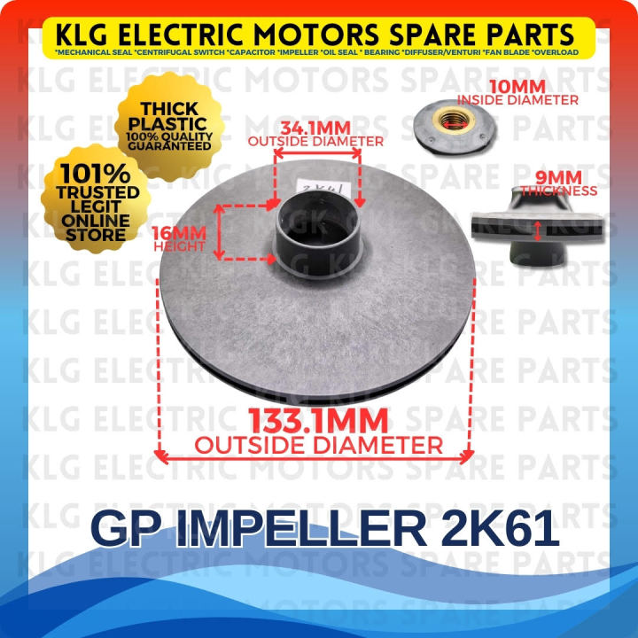 Goulds impeller 2k61 for 1 hp J10s and J10+ | Lazada PH