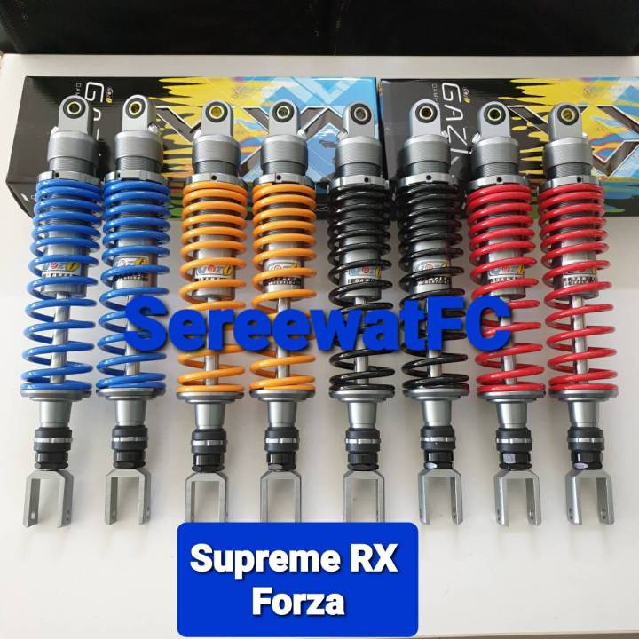 มีสปริงหลายสีให้เลือก โช้คหลัง GAZI Supreme RX Forza ยาว 380 และ 400 ...