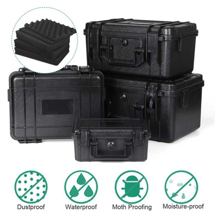 Waterproof Safety Case ABS Plastic Tool Box Outdoor Tactical Dry Box ...