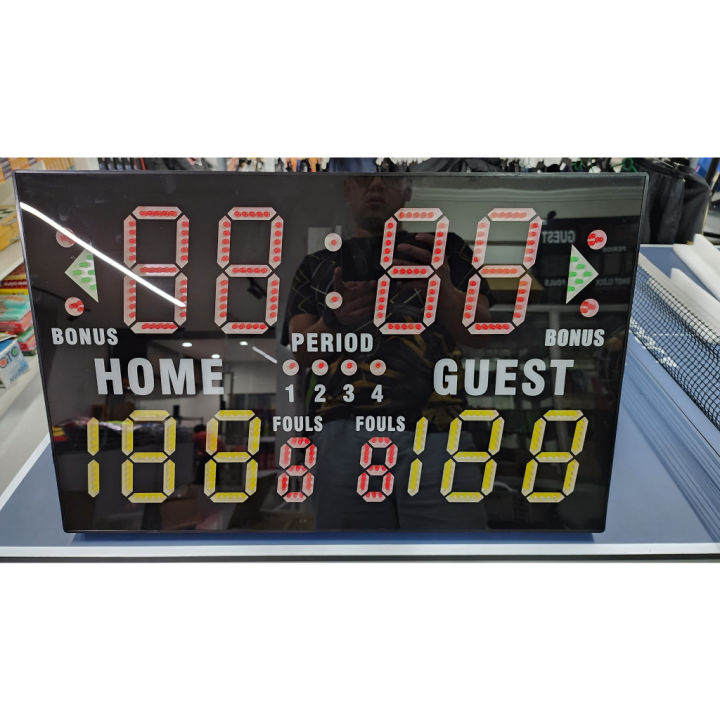 Prospec LED Basketball Scoreboard Wireless Controller Basketball Timer ...