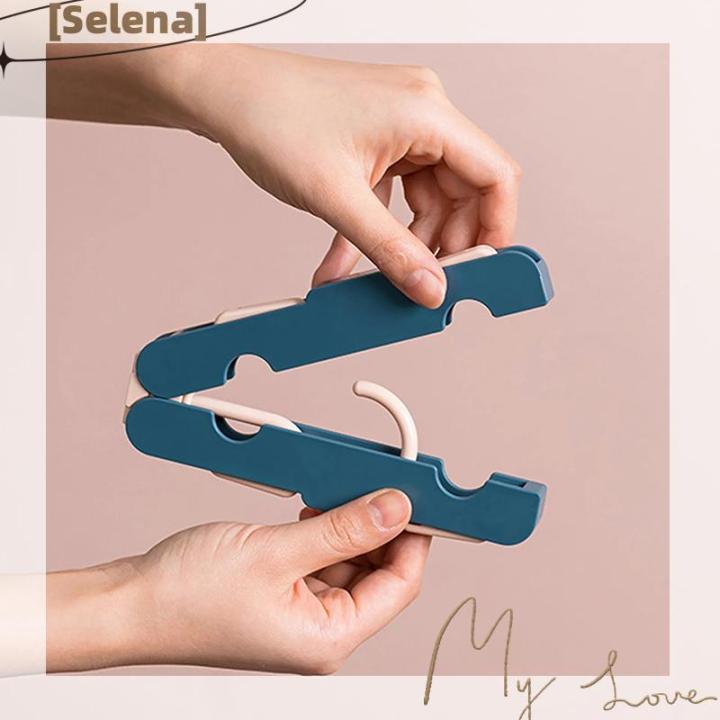 [Selena] Travel Folding Hanger Portable Mini Hangers Drying Rack For ...