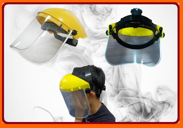 GRASS TRIMMER SAFETY CAP(ADJUSTABLE) PROTECTION FULL FACE SHIELD | Lazada