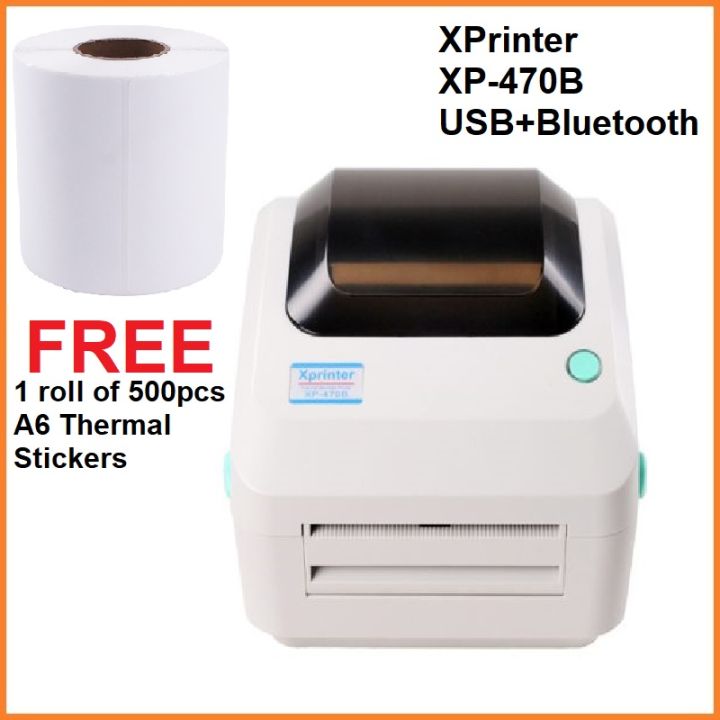Sulit Deal PH XPrinter XP-470B BLUETOOTH Direct Thermal Printer Waybill Shipping Label Barcode ...