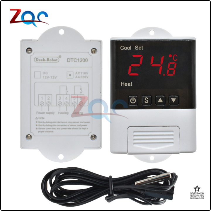 [mvcxb] AC 110V 220V LED Digital Temperature Controller Thermostat ...