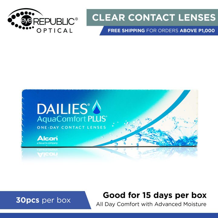 Dailies AquaComfort Plus Daily Clear Contact Lenses (30 pcs/box) | EYE ...
