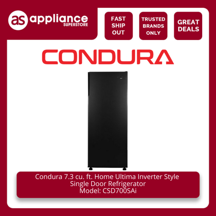 Condura 7.3 cu. ft. Home Ultima Inverter Style Single Door Refrigerator ...