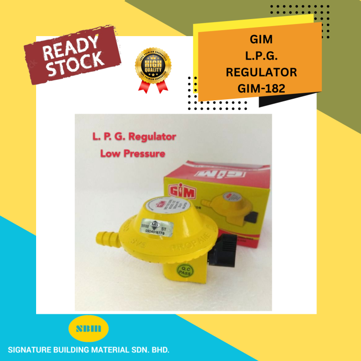 GIM 182 Low-Pressure Gas Regulator LPG 2.0cm Intel Connection SIRIM ...