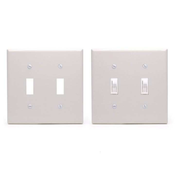 Heavy Duty Plastic Toggle Switches Panel Double Circuit Control Snap ...