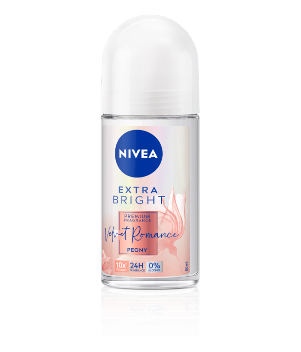 Nivea Female Deodorant Extra Bright Velvet Romance Roll On 50ml | Lazada