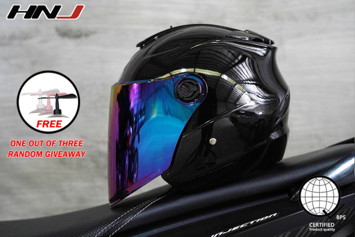 HNJ A4-004 motorcycle Half face helmet original single visor helmet for ...