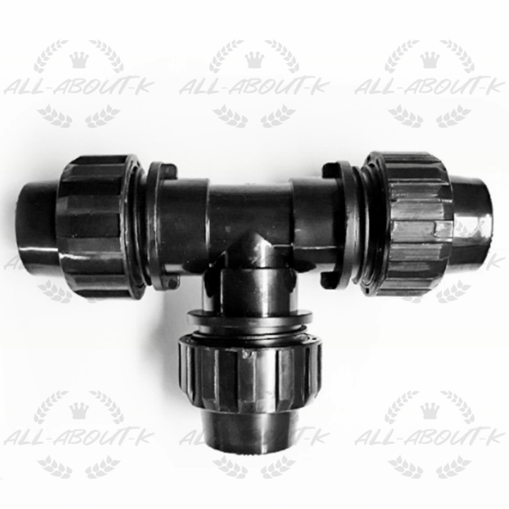 PE Compression Fittings Black Tee (1/2 to 2") | Lazada PH