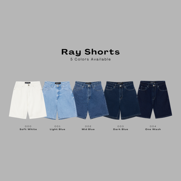 DOTLINEPLAIN / RAY DENIM SHORTS - 5 COLORS | Lazada.co.th