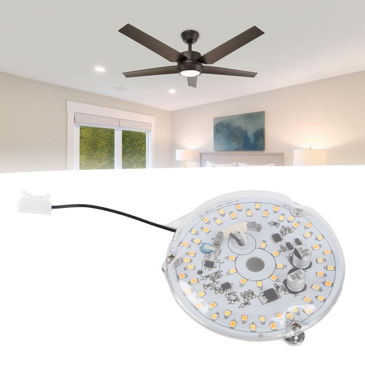 [Judixy] 3.93 Inch LED Ceiling Fan Light AC 120V 18W 2000LM 3 Color ...