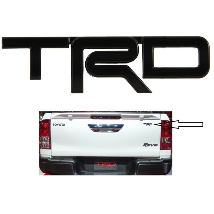 TRD Emblem Logo badge sticker side Metal Black 3D | Lazada PH