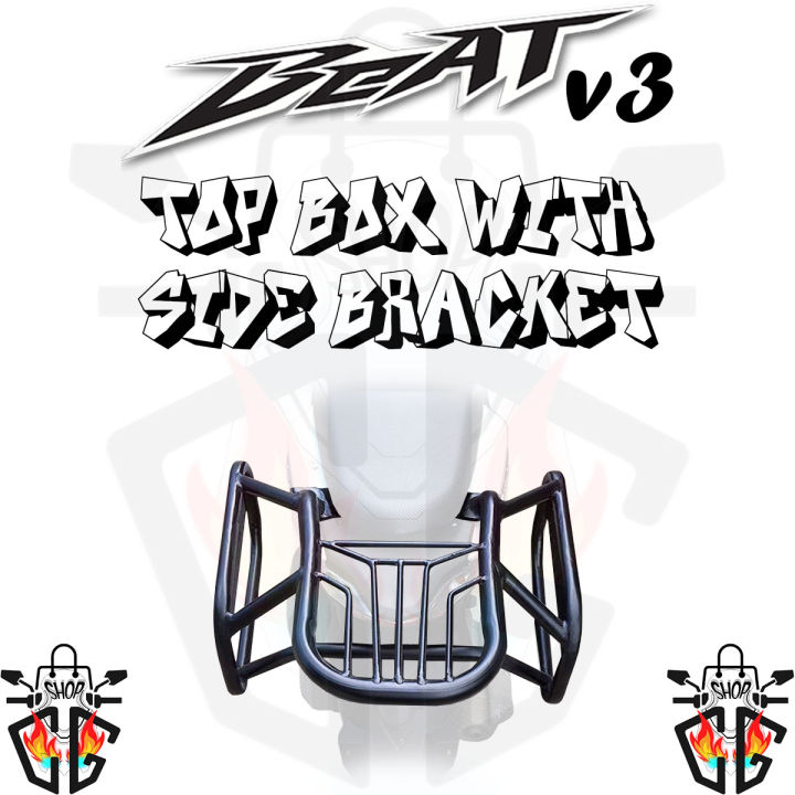 HONDA BEAT v3 - Top Box with Side Bracket Heavy Duty COD | Lazada PH