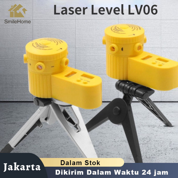 Laser Level Line Alat Ukur Garis Siku Sudut Titik Leveling Lurus ...