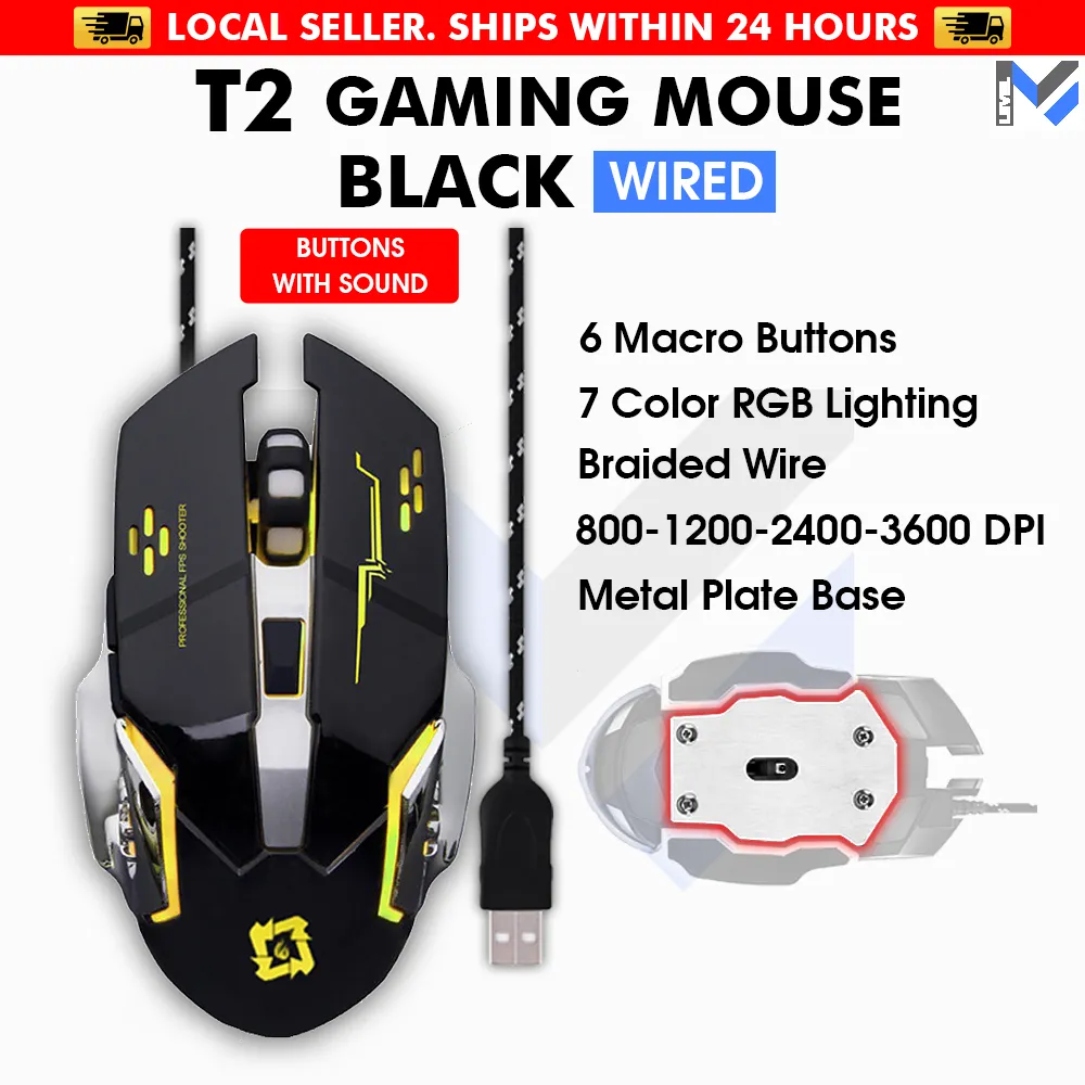 Gaming mouse DUAL MODE WiFi + Bluetooth 6D/7D Silent Wired Wireless ...