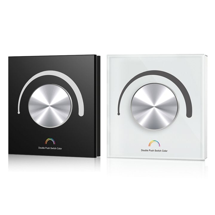 Rotary Glass Panel Constant Voltage LED Controller DC 12V 24V Smart Dimmer WIFI TUYA APP Cloud ...