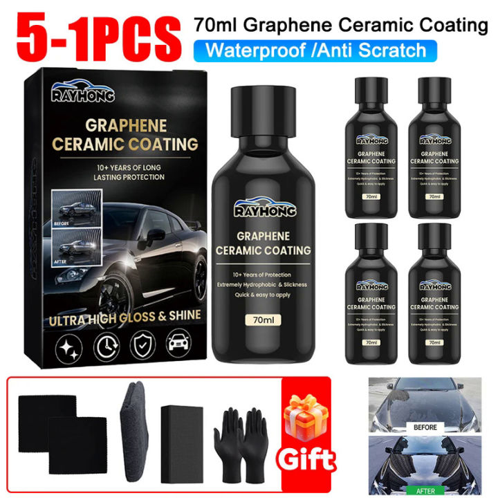70ml Graphene Ceramic Coating Waterproof Car Paint Care Anti Scratch ...