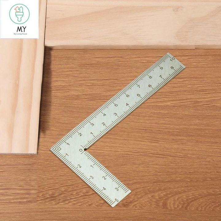 J2UQR3 High Precision Stainless Steel L-shaped Ruler Mini Double Sided ...