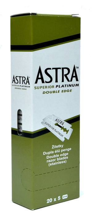 Astra Superior Platinum double edge razor blades (20-100 blades) | Lazada