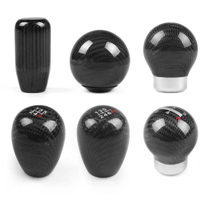 Racing Real Carbon Fiber Gear Shift knob Manual Transmission Shifter ...