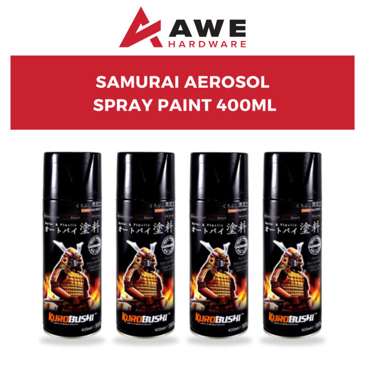 Samurai Spray Paint Standard Colors 400ml Cat Sembur Warna Motosikal ...