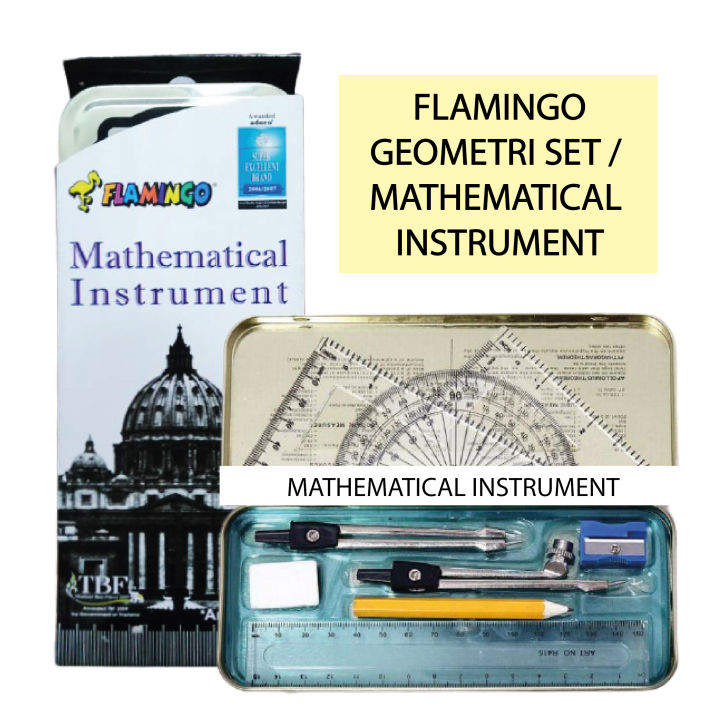 Flamingo Mathematical Instruments / Geometry Set | Lazada