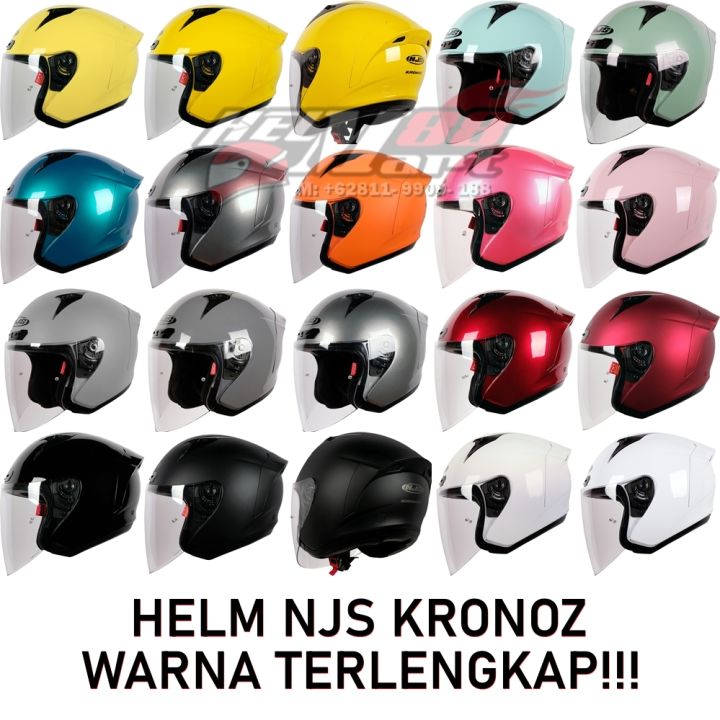 NJS KRONOZ Solid - Helm NJS Half Face Original | Lazada Indonesia