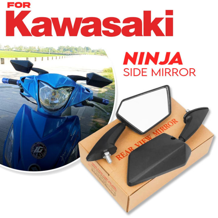 Kawasaki Fury 125 NINJA SIDE MIRROR SHORT STEM UNIVERSAL ADJUSTABLE ...