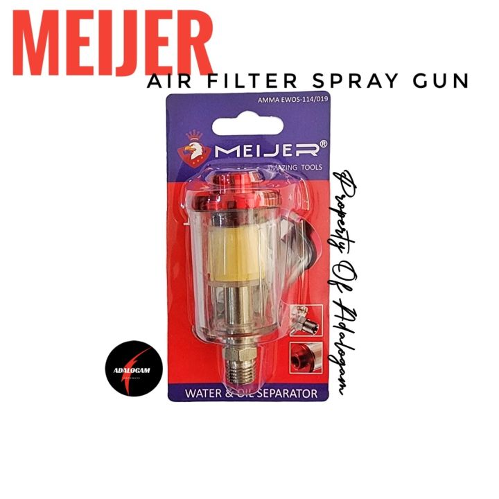 MEIJER Water Trap Oil Filter Spray Gun Separator Udara Kompresor Trap ...
