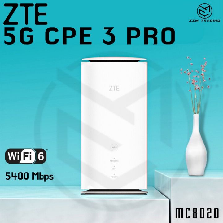ZTE CPE PRO 3 MC8020 5G WiFi6 5600Mbps Dual Band Network Gigabit Modem Wireless | Lazada PH