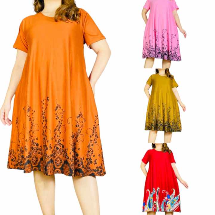 SMALL-XL MINI DASTER dress with manggas & 2 pocket freesize | Lazada PH