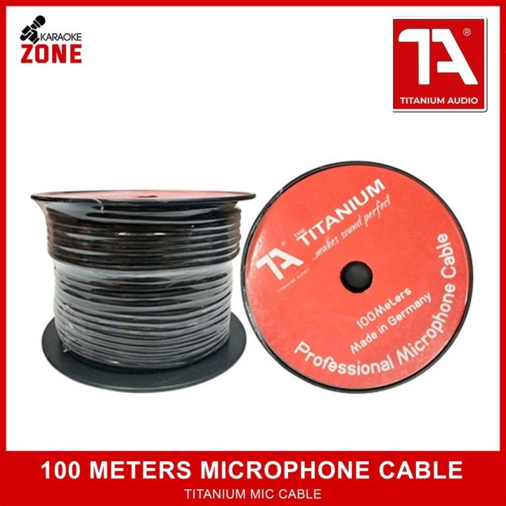 Microphone Wire / Titanium 100m Heavy Duty Cable Mic | Lazada PH