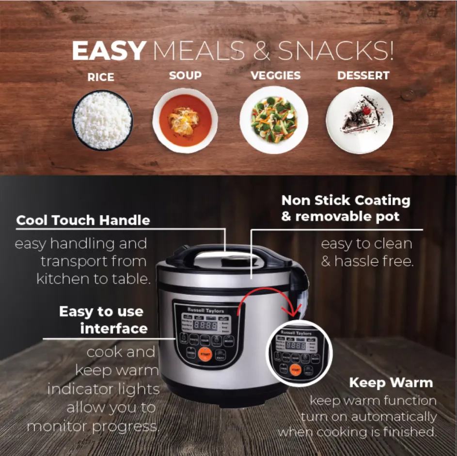 Russell Taylors Fuzzy Logic Smart Rice Cooker 1.8L Erc-30 | Lazada