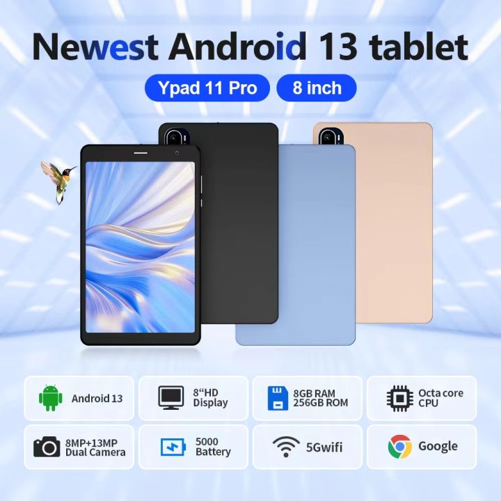 Original PC Tablet New Ypad11Pro 8GB + 256GB Android Tablet 8inch Full ...