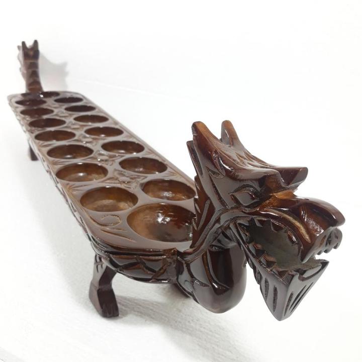 Dakon Congklak Permainan Tradisional Kerajinan Kayu Jati Bentuk Naga ...