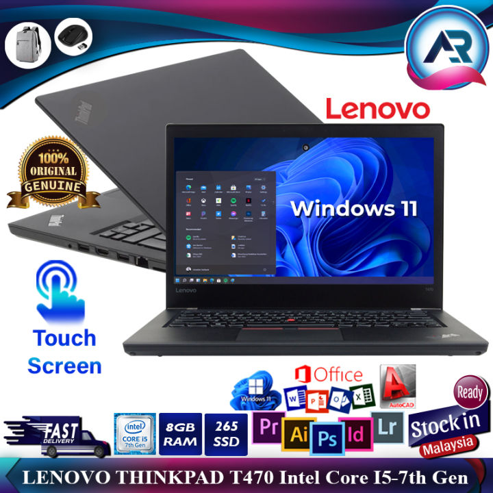 LENOVO THINKPAD T470 I5-7300U 16GB RAM DDR4 512GB SSD WIFI W CAM ...