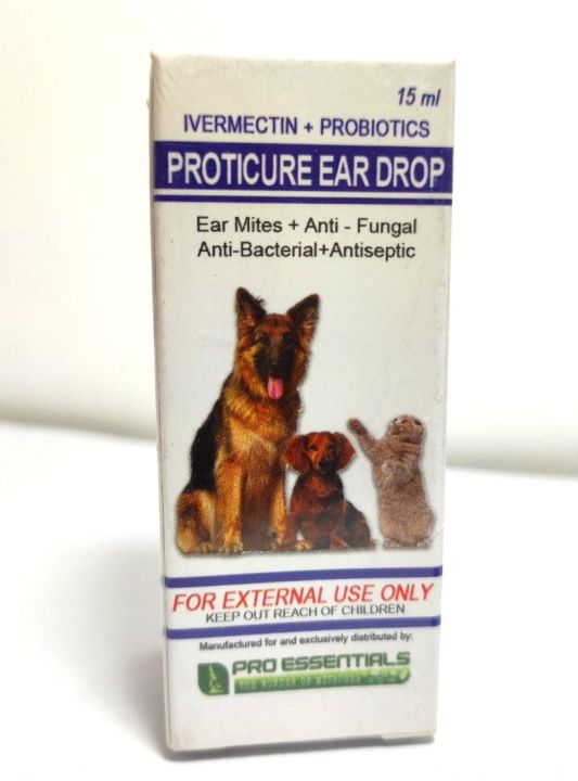 [G&G] PROTICURE EAR DROP/ 15ML / FOR EARMITES / FOR DOGS / CATS | Lazada PH